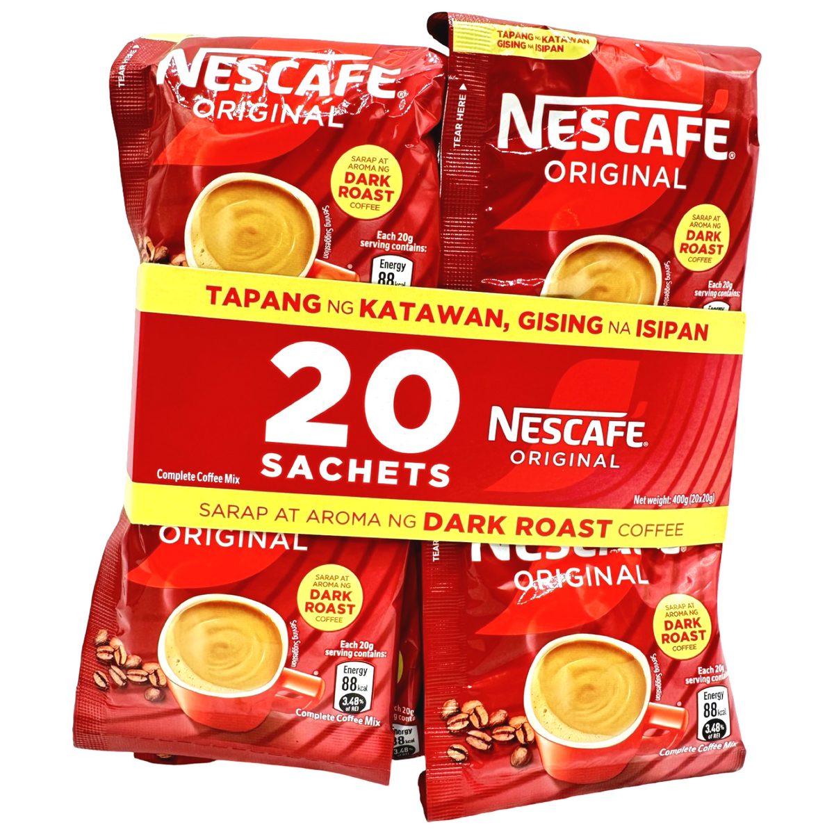 Nescafe - Original - 3-in-1 - 20 Sachets - 400 G – Sukli - Filipino Grocery Online USA