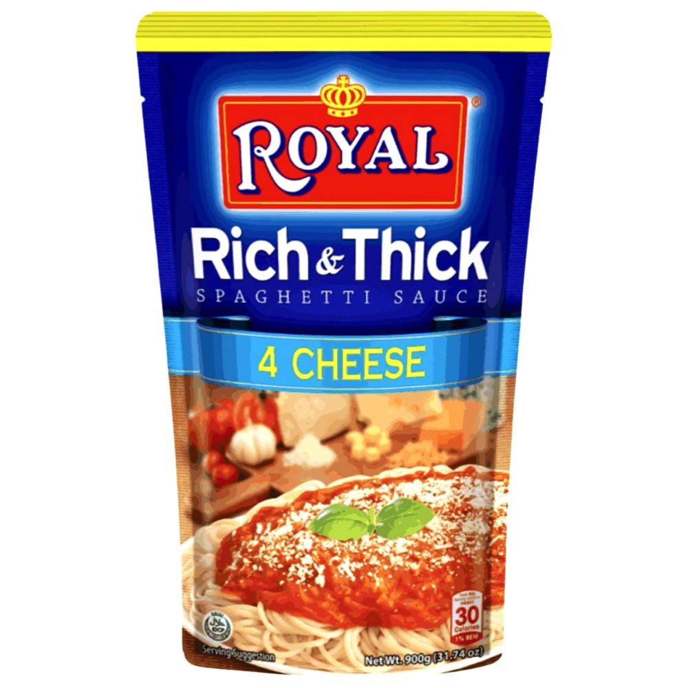 Royal - Rich & Thick - Spaghetti Sauce - 4 CHEESE - 900G – Sukli - Filipino Grocery Online USA