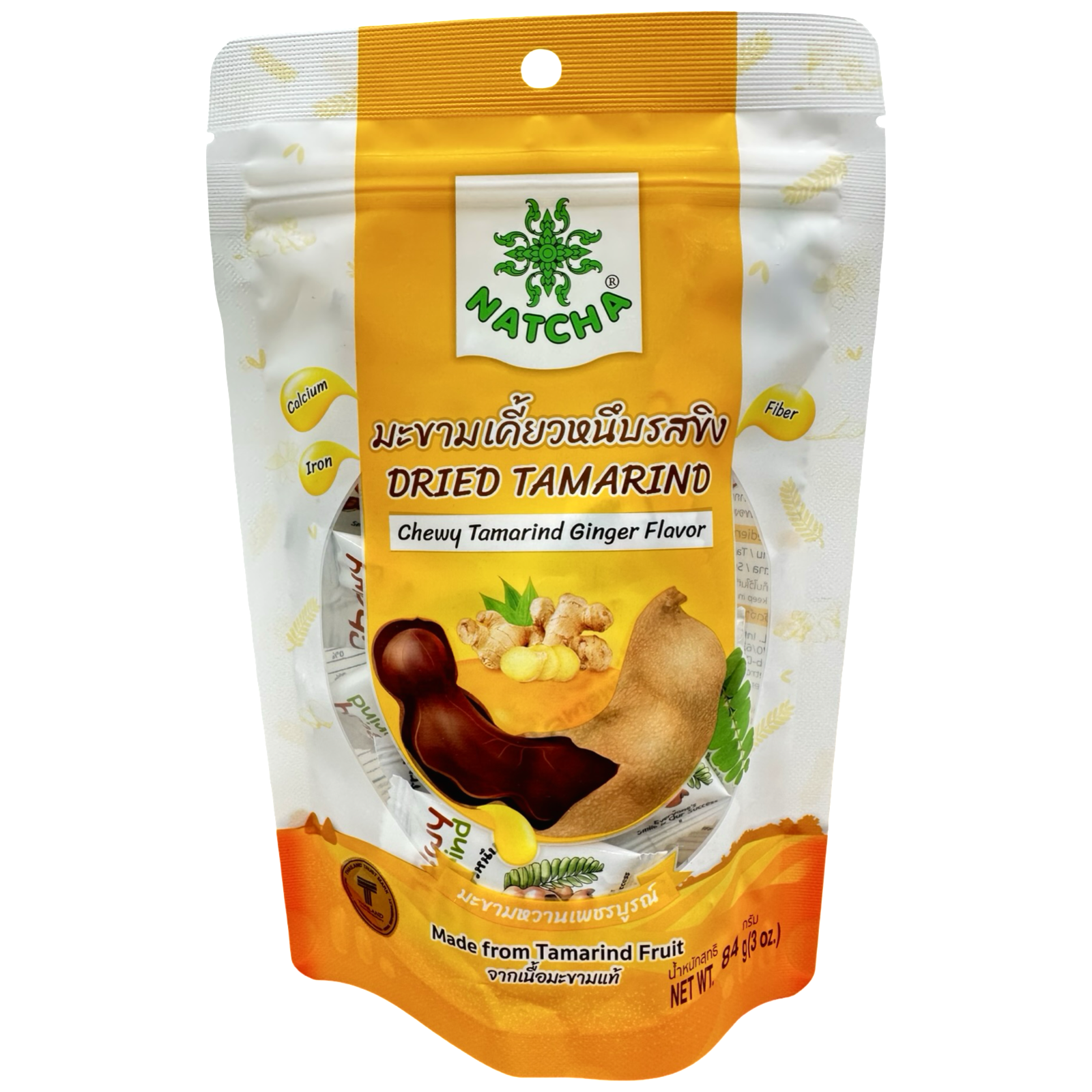 Natcha - Chewy Ginger - Tamarind - Candy - 84 G – Sukli - Filipino ...