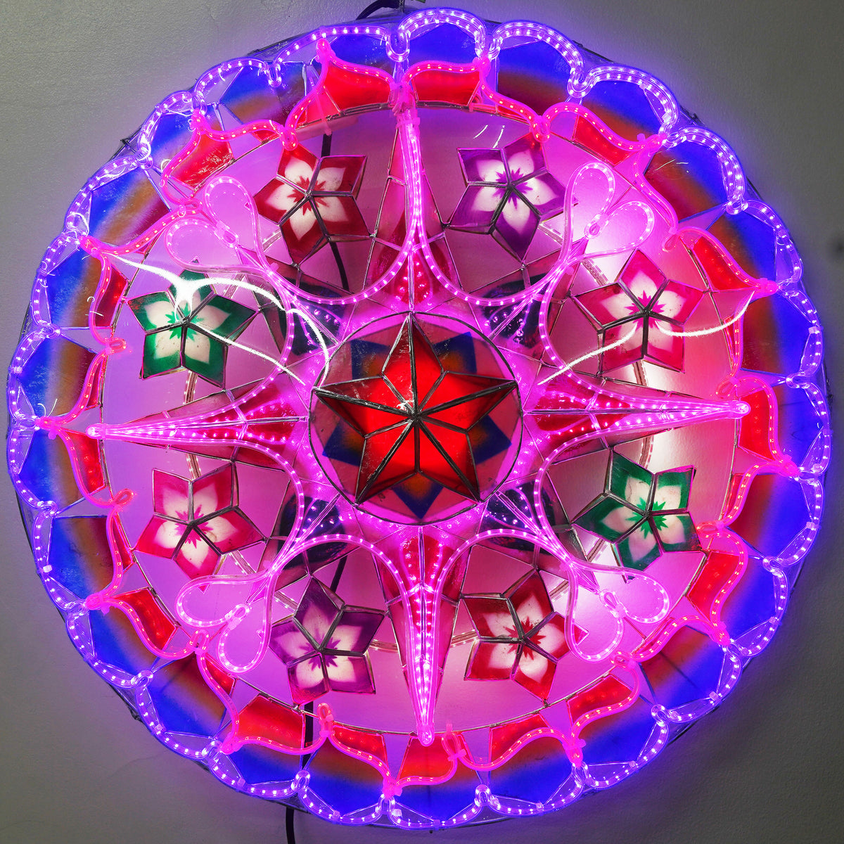 Philippines Christmas Capiz Parol Lantern Star (Tala) - Purple/ Red/ B ...