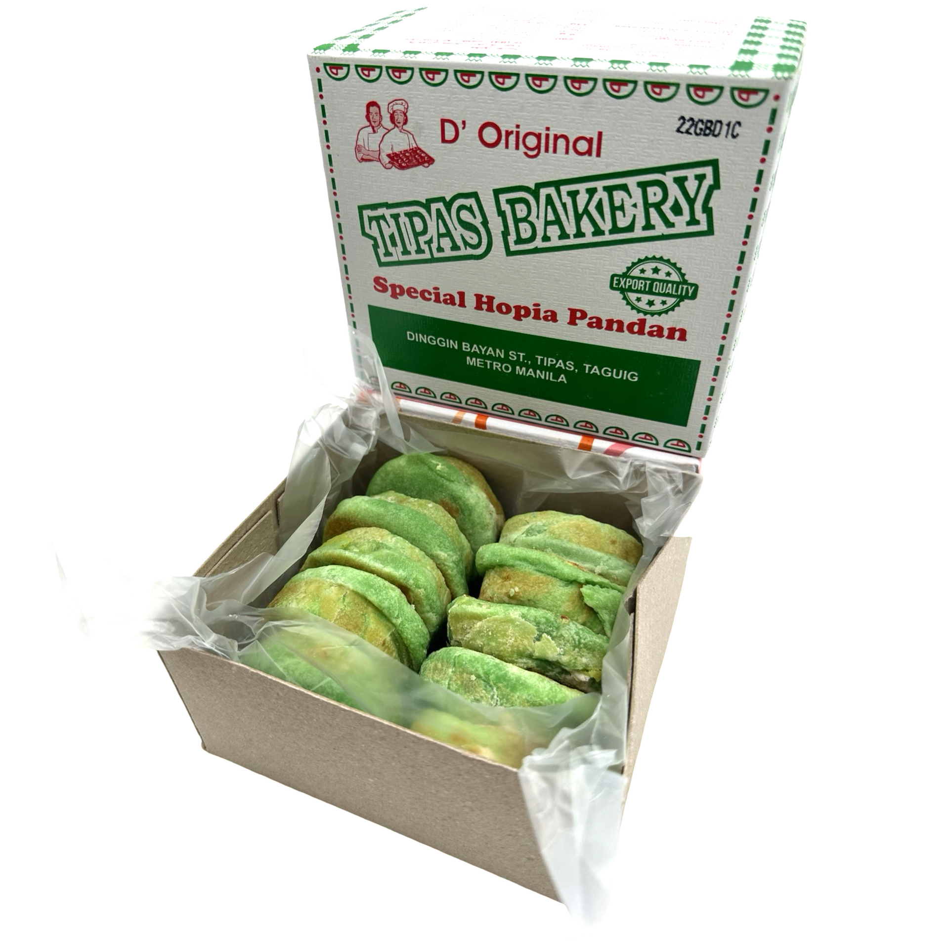 D' Original Tipas - Special Hopia Pandan - 10 Pieces - 450 G – Sukli ...