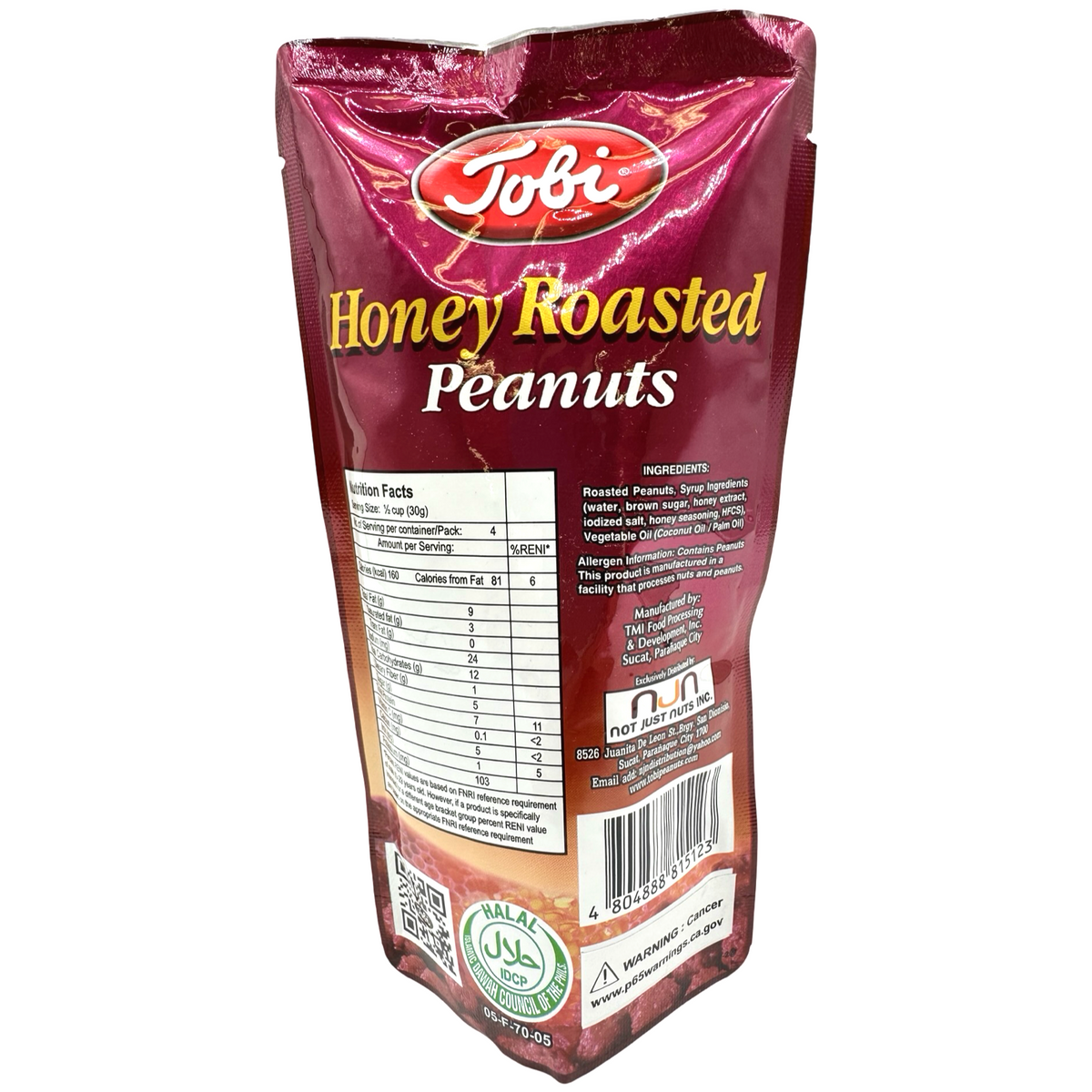 Tobi - Honey Roasted Peanuts - 120 G – Sukli - Filipino Grocery Online USA