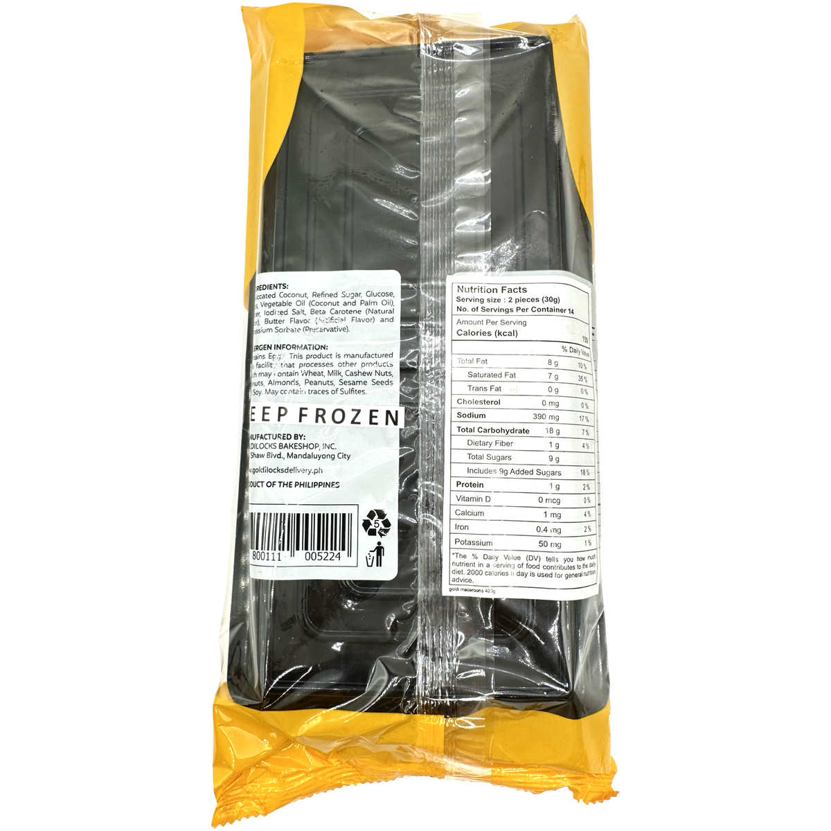 Goldilocks - Butter Macaroons - 28 Pieces - 420 G – Sukli - Filipino ...
