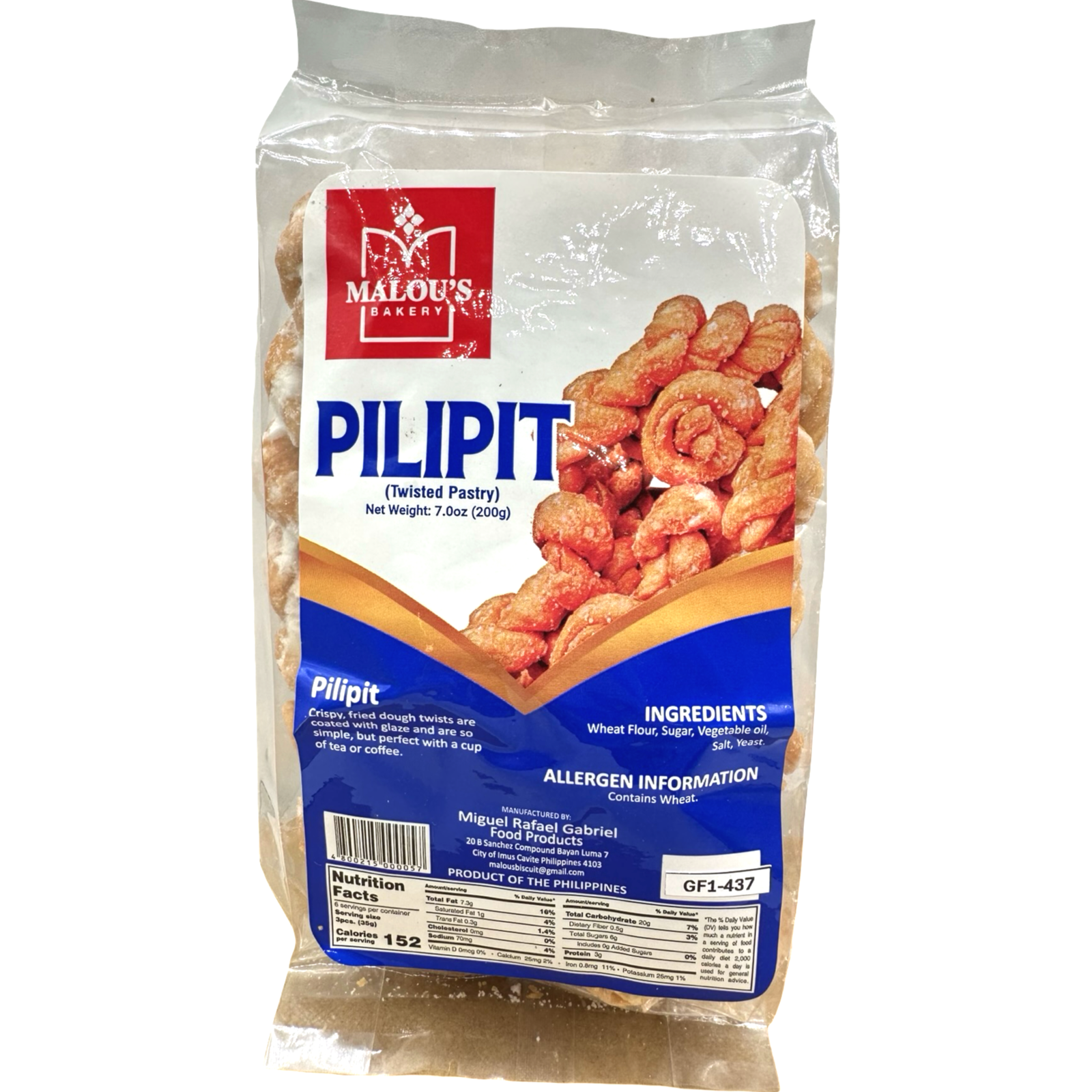 Malou's - Pilipit - 200 G – Sukli - Filipino Grocery Online USA