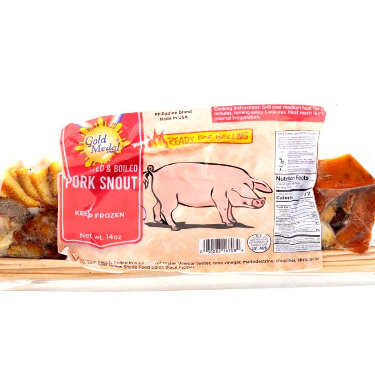 Gold Medal - Pork Snout (Nguso Ng Baboy) - Marinated & Boiled - Ready ...