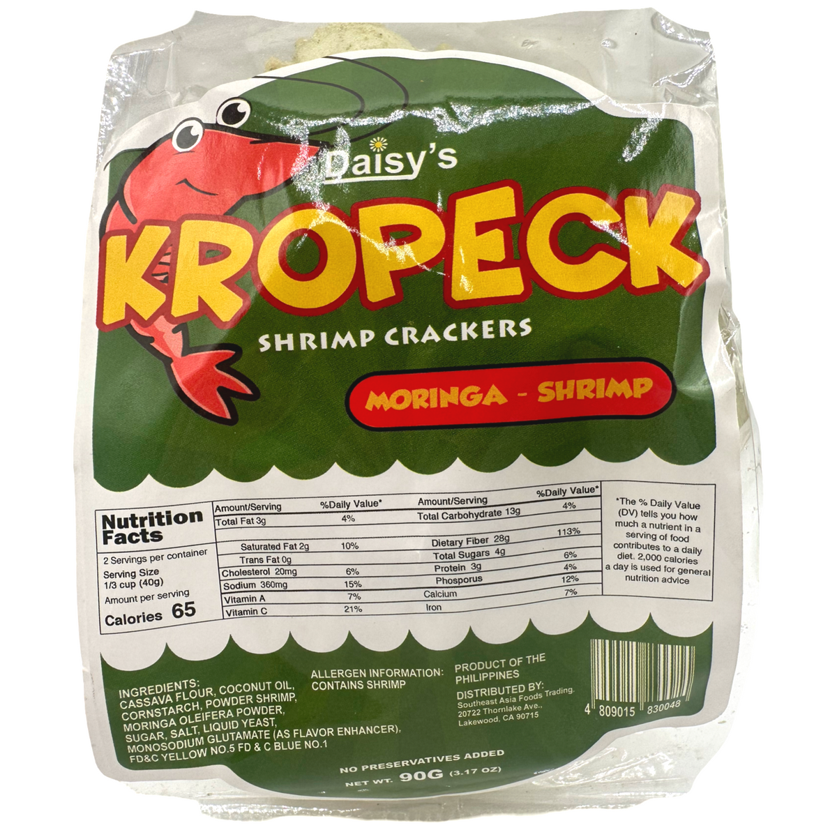 Daisy's Kropeck - Shrimp Crackers - Malunggay Flavor - 90 G – Sukli ...