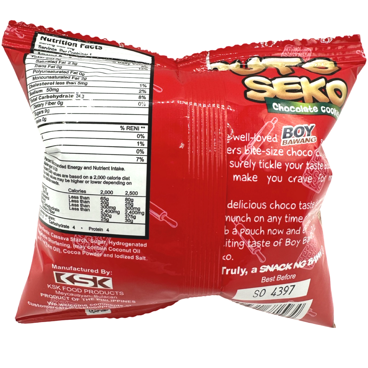 Boy Bawang - Puto Seko Chocolate Cookies - 30 G – Sukli - Filipino ...