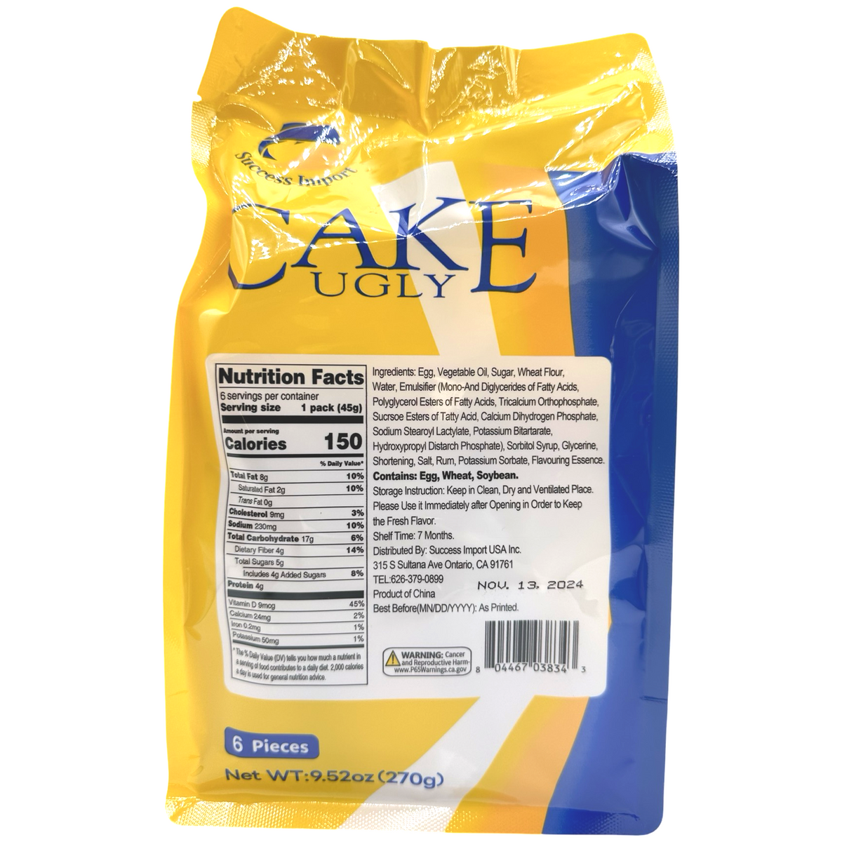 Success Import - Cake Ugly - 6 Pieces - 270 G – Sukli - Filipino ...