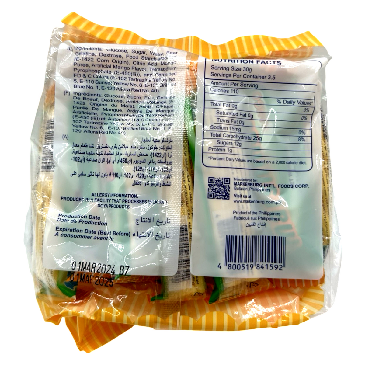Markenburg - Twisties Marshmallows - Mango Flavor - 108 G – Sukli ...