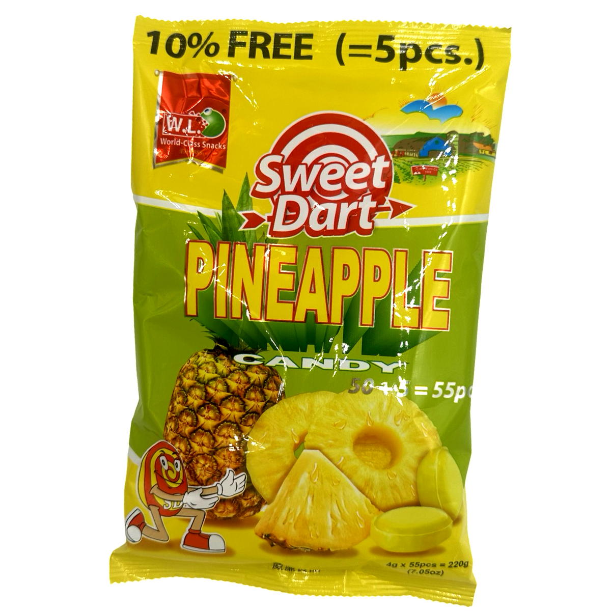 W.L. Foods - Sweet Dart - Pineapple Candy (55 pcs) - 220 G – Sukli ...