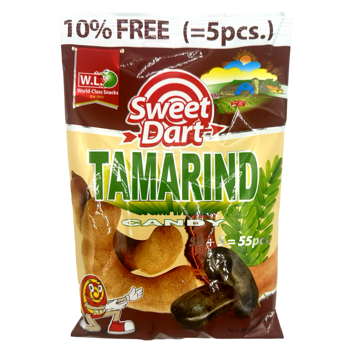 W.L. Foods - Sweet Dart - Tamarind Candy (55 pcs) - 220 G – Sukli ...