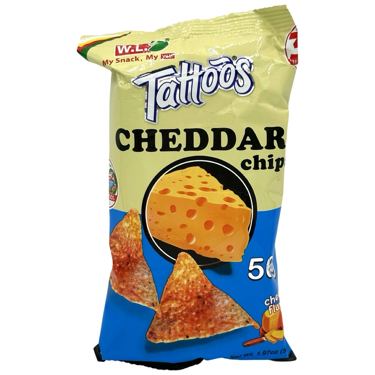 W.L. Foods - Tattoos Cheddar Chips - Cheese Flavor - 56 G – Sukli ...