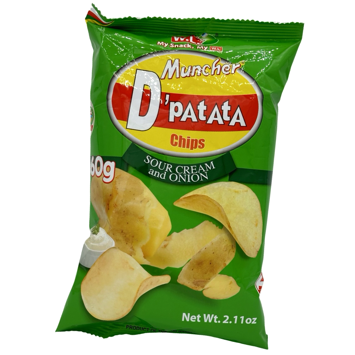 W.L. Foods - Muncher D' Patata - Sour Cream & Onion - 60 G – Sukli ...