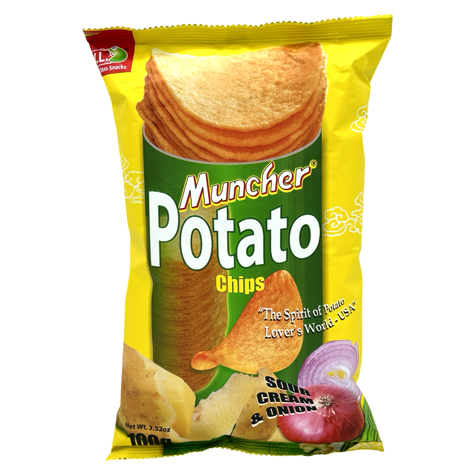 W.L. Foods - Muncher Potato Chips - Sour Cream & Onion - 100 G – Sukli ...