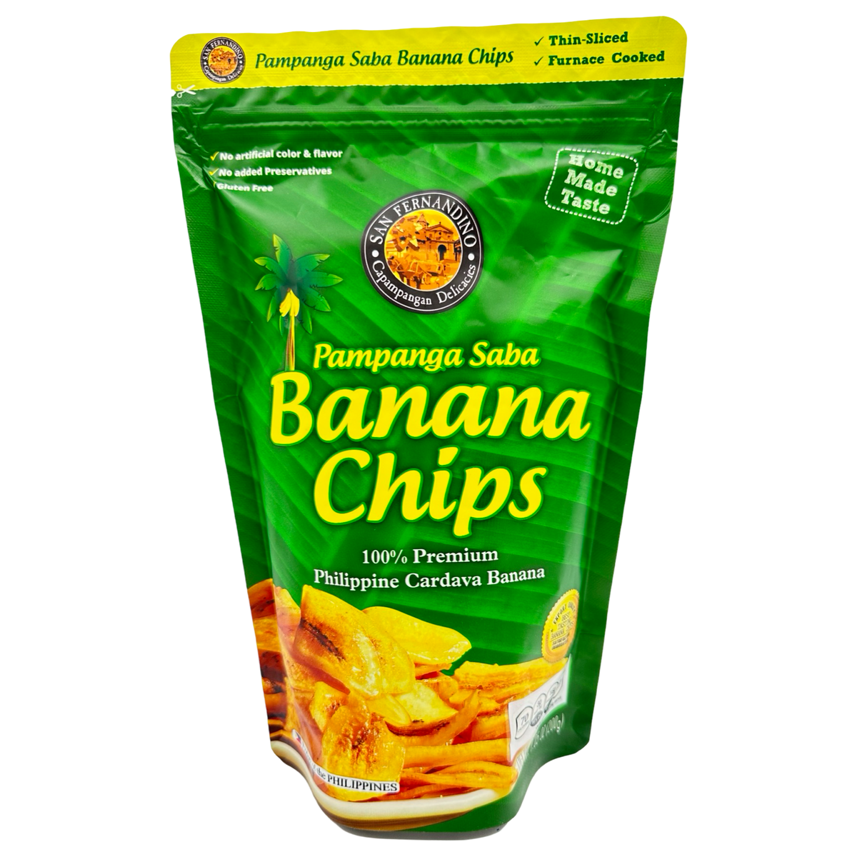 Pampanga Saba - Banana Chips - 100% Philippine Cardava Banana - 200 G ...