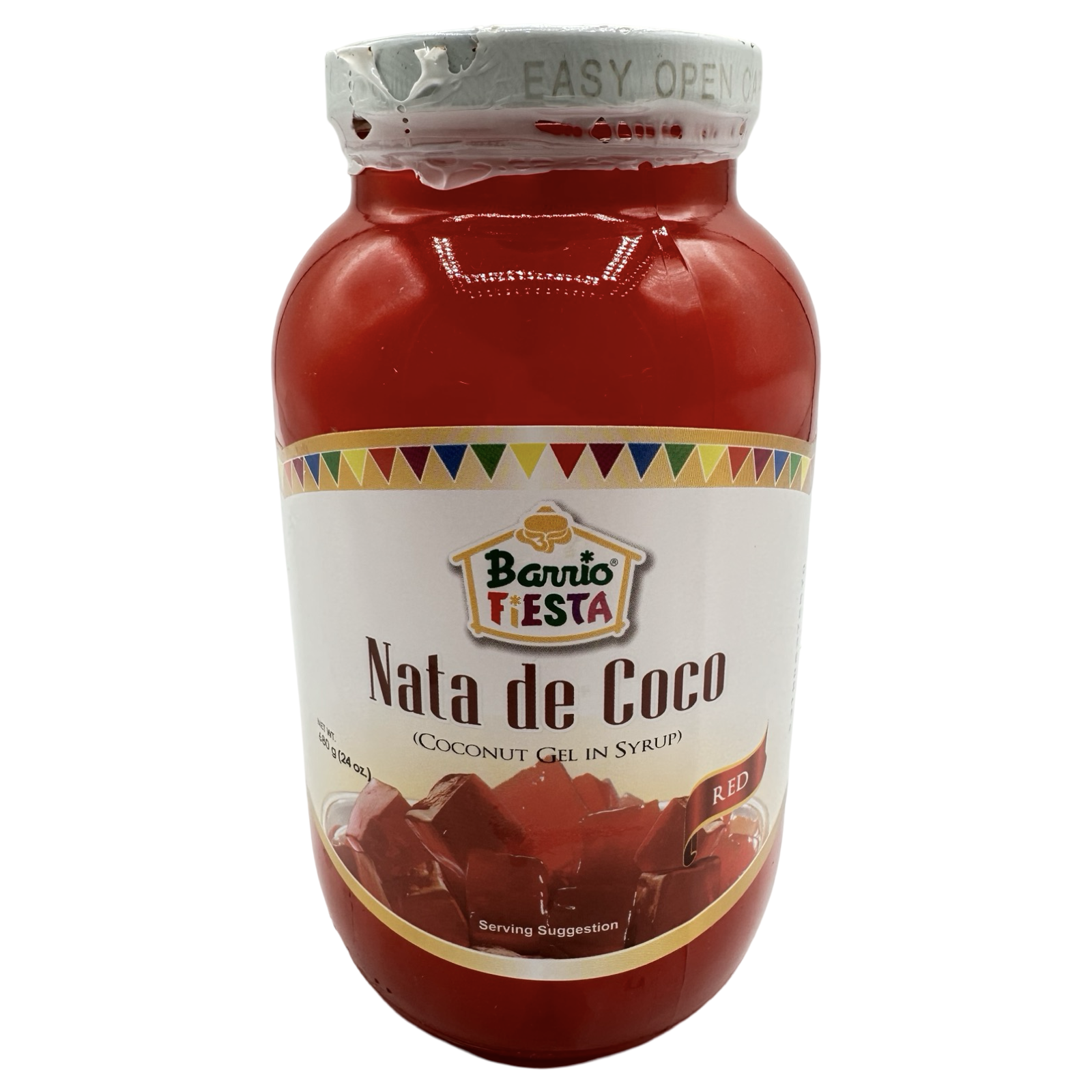 Barrio Fiesta - Nata De Coco - (Coconut Gel in Syrup) - Red - 24 OZ ...