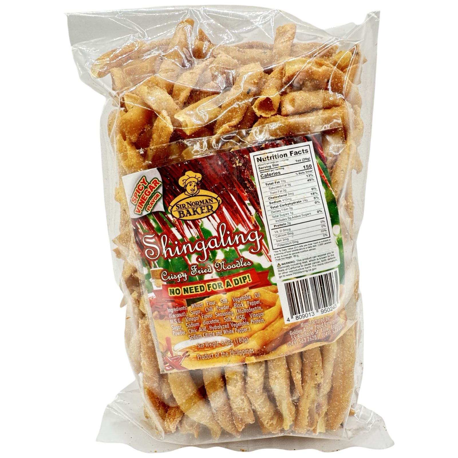 Sir Norman's Baker - Shingaling - Spicy Vinegar Flavor - 180 G – Sukli ...