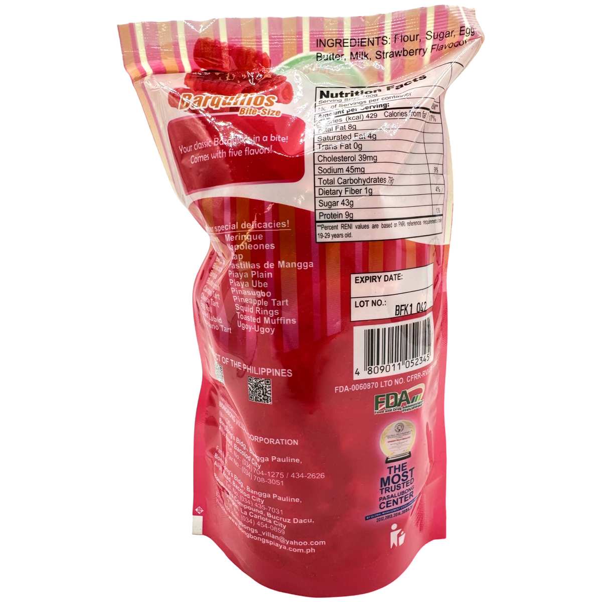 Bongbong's - Barquillos Bite Size - Strawberry - 100 G – Sukli ...