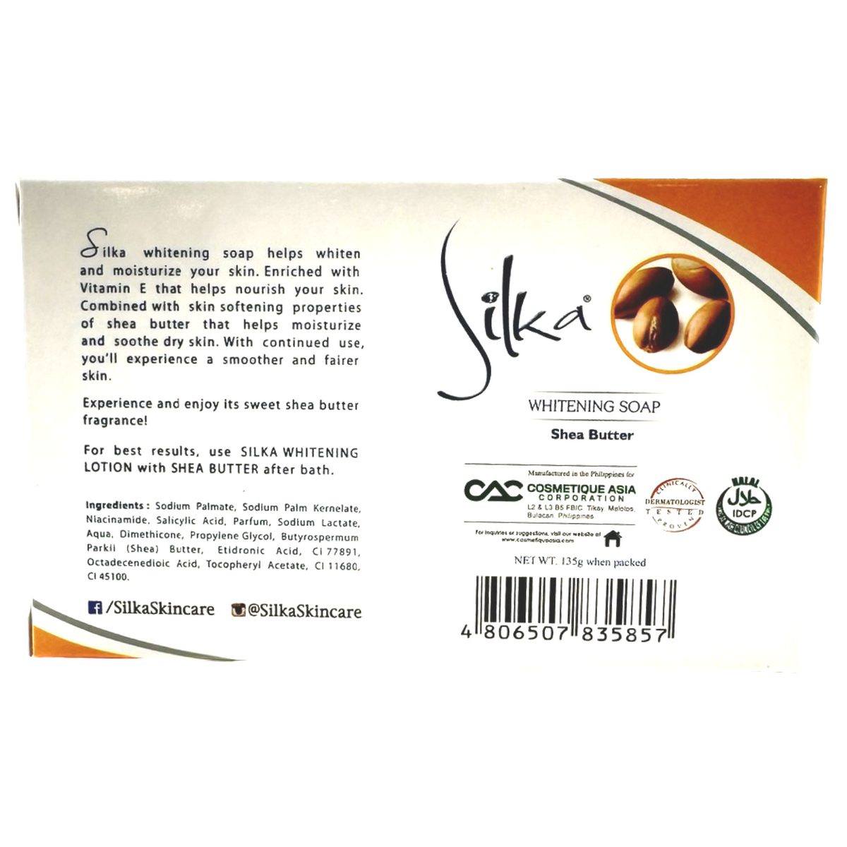 Silka - Soap - Whitening Shea Butter - 135 G – Sukli - Filipino Grocery ...