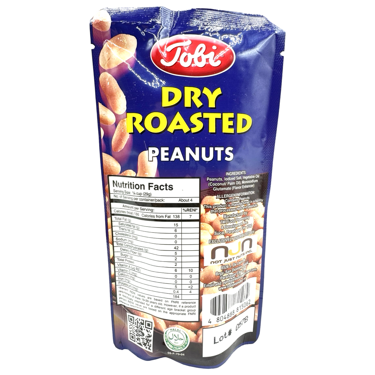 Tobi - Dry Roasted Peanuts - 120 G – Sukli - Filipino Grocery Online USA