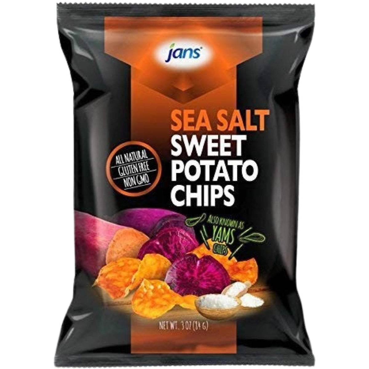 Jans - Sea Salt Sweet Potato Chips - 3 OZ – Sukli - Filipino Grocery ...