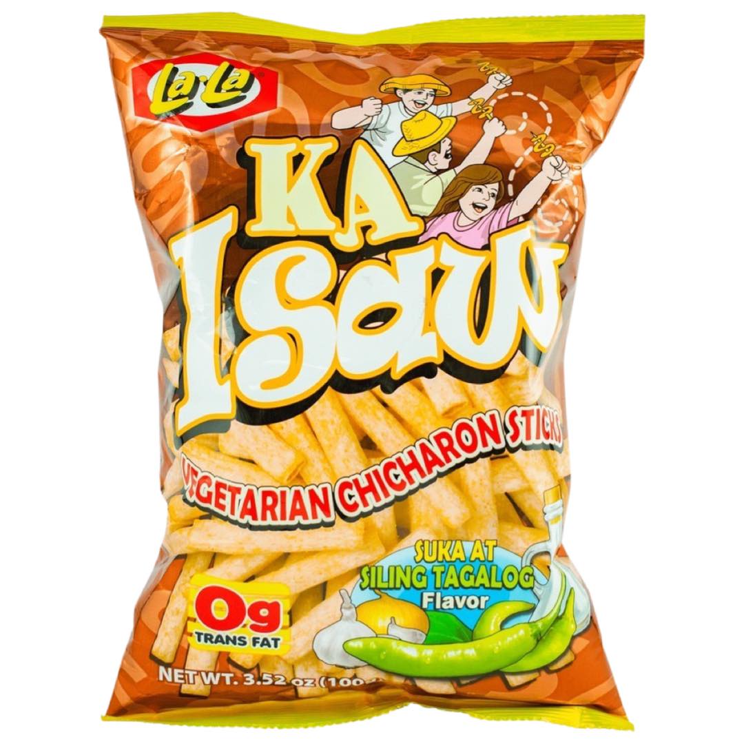 Lala - Ka Isaw - Vegetarian Chicharon Sticks - Suka at Siling Tagalog ...