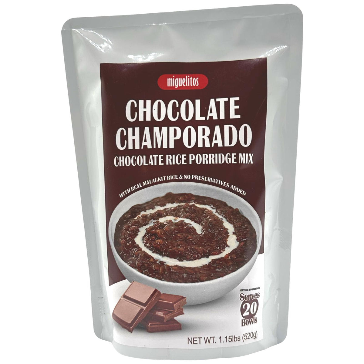 Miguelitos - Chocolate Champorado - Chocolate Rice Porridge Mix - Serv ...