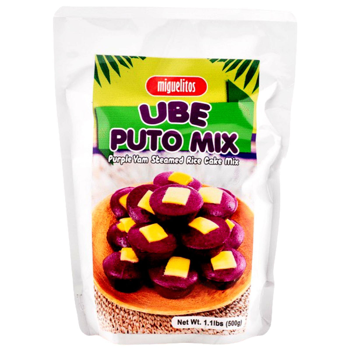 Miguelitos - UBE Puto Mix - Purple Yam Steamed Rice Cake Mix - 500 G ...