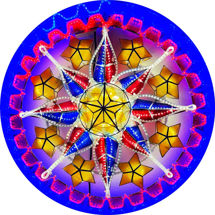 Philippines Christmas Capiz Parol Lantern Star PH Color Design A (Tala ...