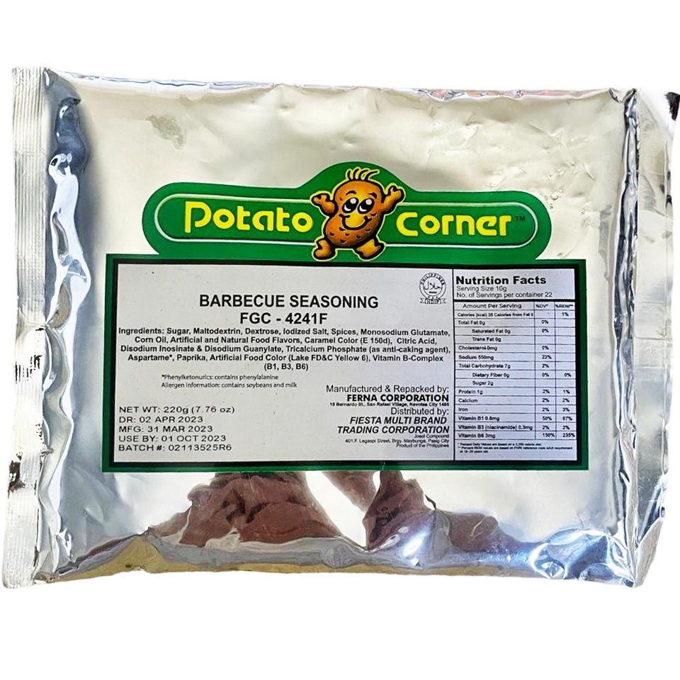 Potato Corner - Barbecue Powder Seasoning - 220 G – Sukli - Filipino ...