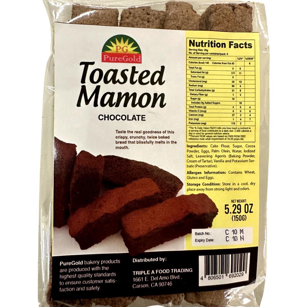 PureGold - Toasted Mamon Chocolate - 150 G – Sukli - Filipino Grocery ...