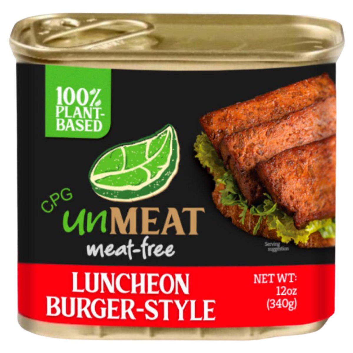 Unmeat - Meat Free - Luncheon - Burger-Style - 100% Plant Based - 340 ...