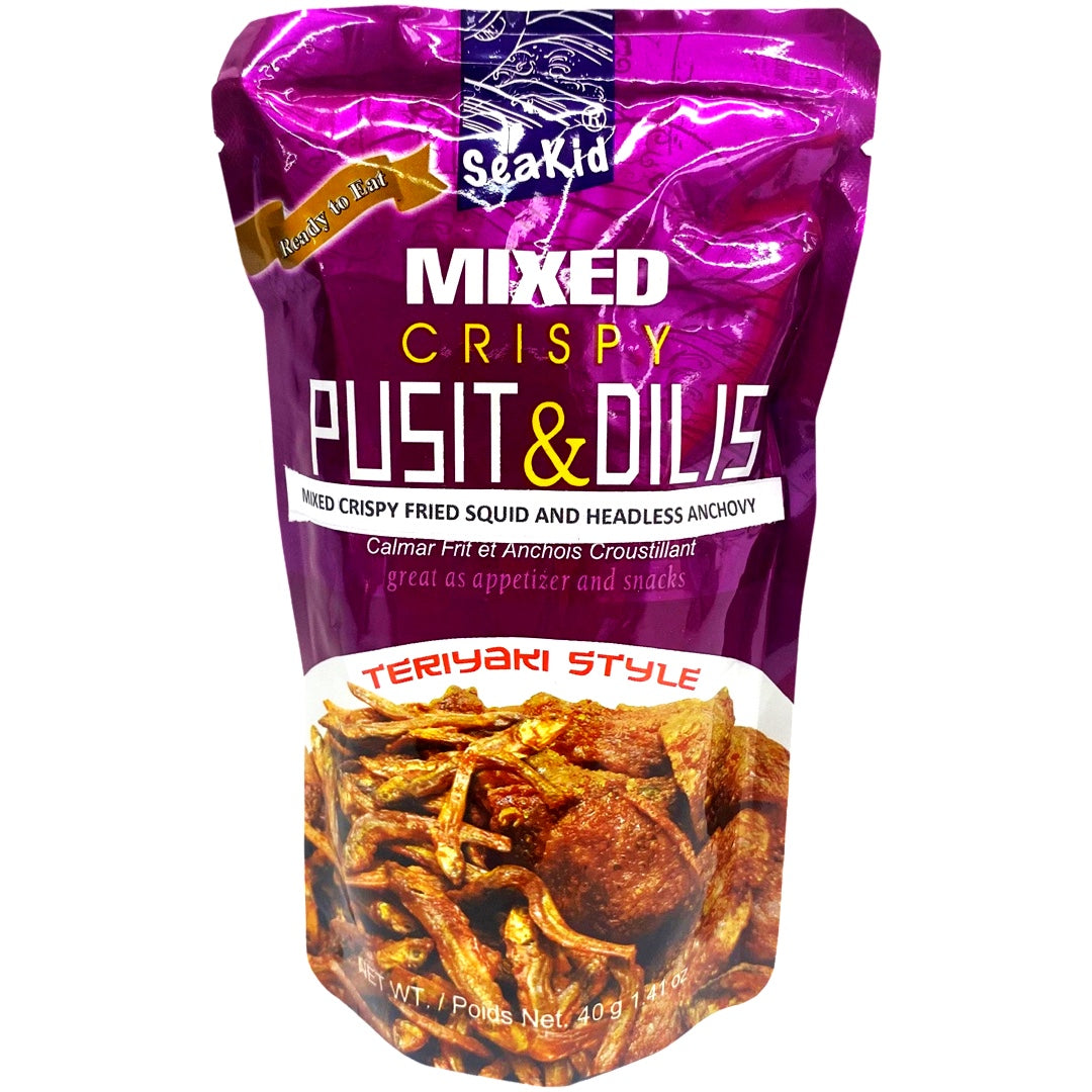 Seakid - Crispy Pusit and Dilis - Mixed Crispy Fried Squid and Headles ...