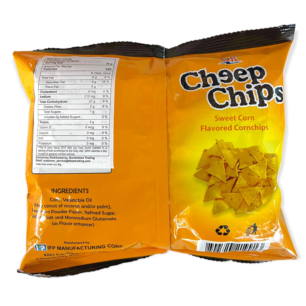 OK - Cheep Chips Sweet Corn Flavored Corn chips - 60 G – Sukli ...