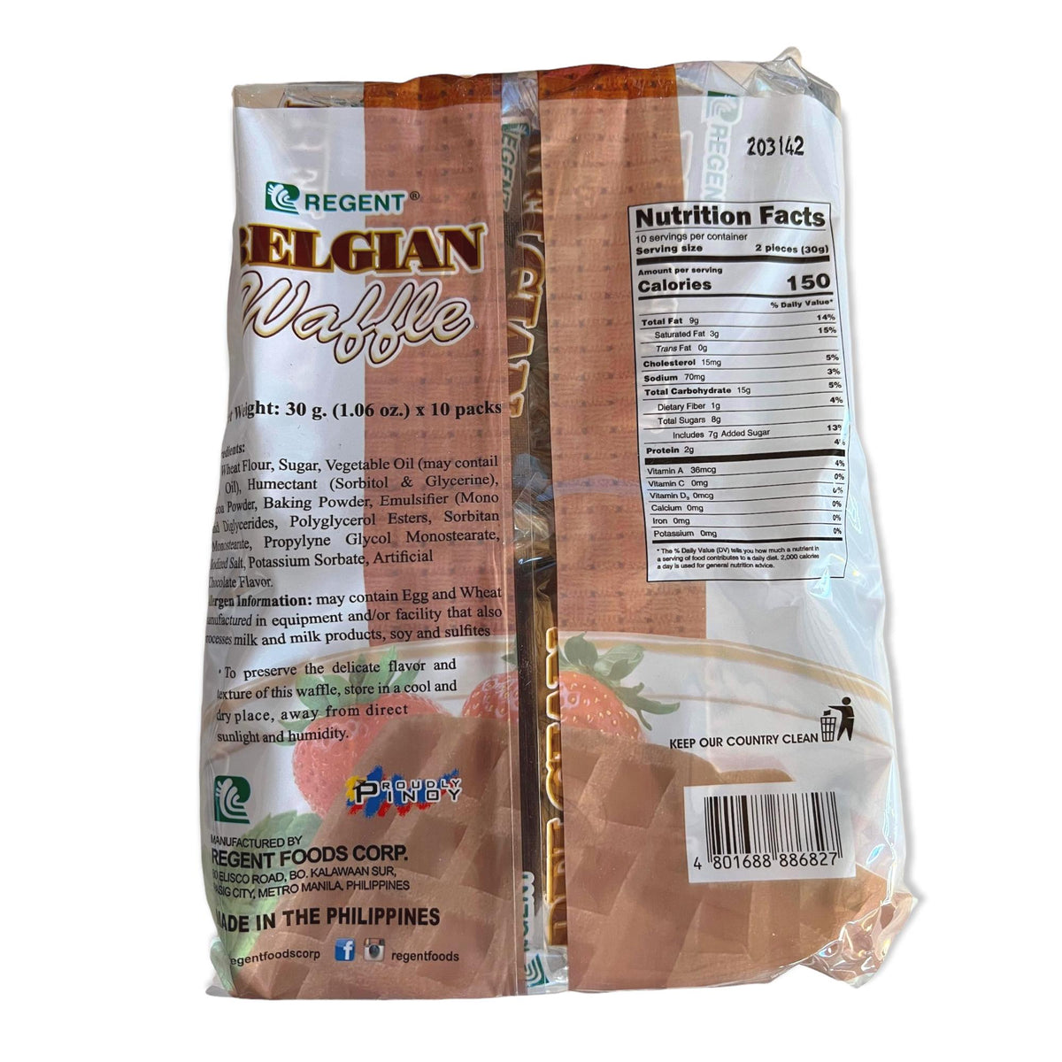 Regent - Belgian Choco Waffle - 10 Pack - 300 G – Sukli - Filipino ...