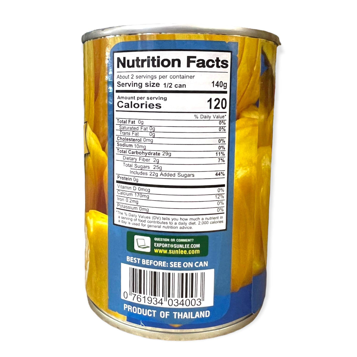 Sunlee Brand - Premium Quality - Yellow Jackfruit Strips in Syrup - 20 ...