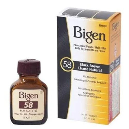Bigen - Black Brown - Moreno Natural - Permanent Powder Hair Color ...