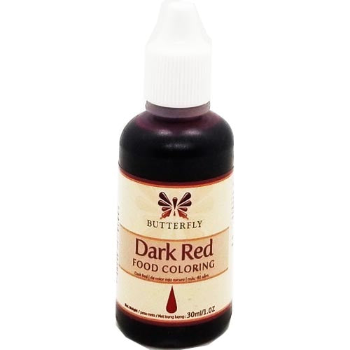 Butterfly - Dark Red Food Coloring - 30 ML – Sukli - Filipino Grocery ...
