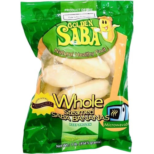 Golden Saba - Whole Steamed Saba Banana - FROZEN - 1 LB – Sukli ...