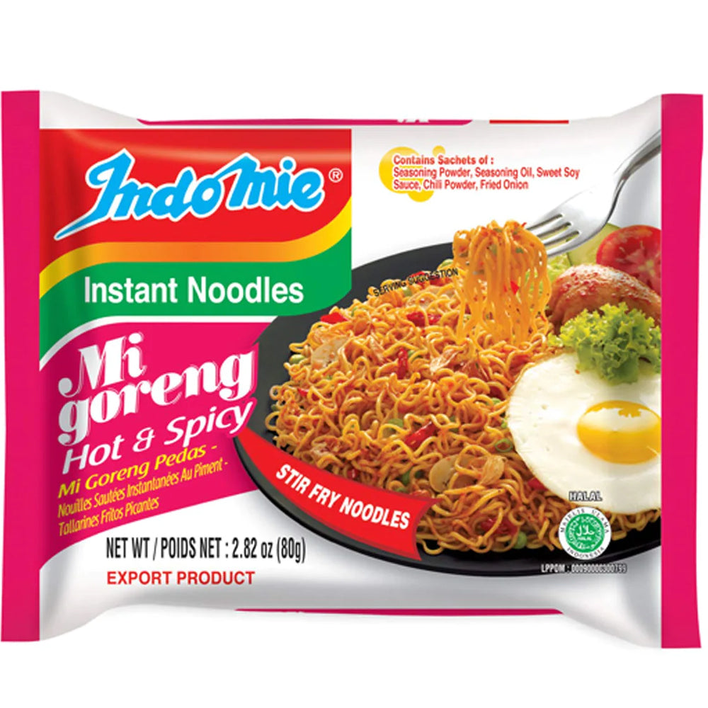 Indomie - Instant Noodles - Mi Goreng - Fried Noodles - Hot & Spicy ...