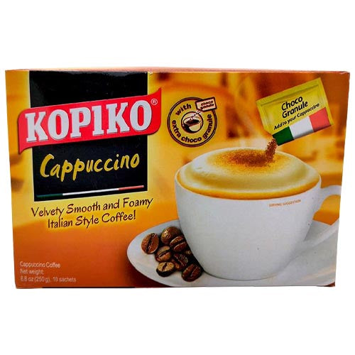 Kopiko - Cappuccino with Extra Choco Granule - 10 Sachets - 250 G ...