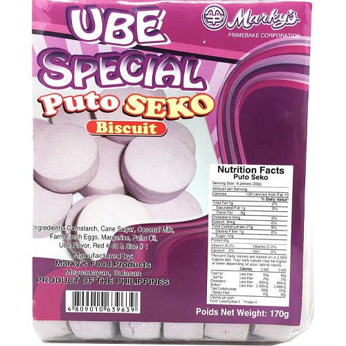 Marky's - Puto Seko Biscuit - UBE Special - 170 G – Sukli - Filipino ...