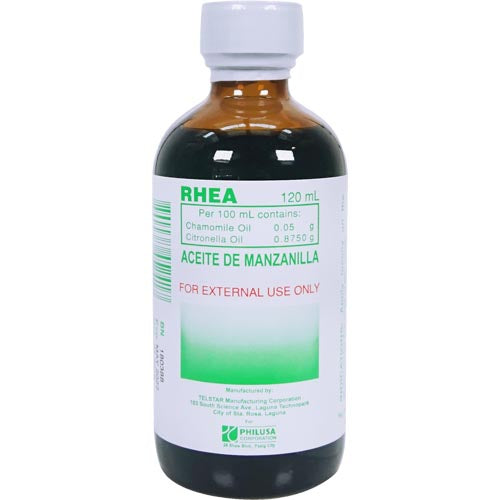 PhilUSA Corporation - Rhea - Aceite De Manzanilla - 120 ML – Sukli ...