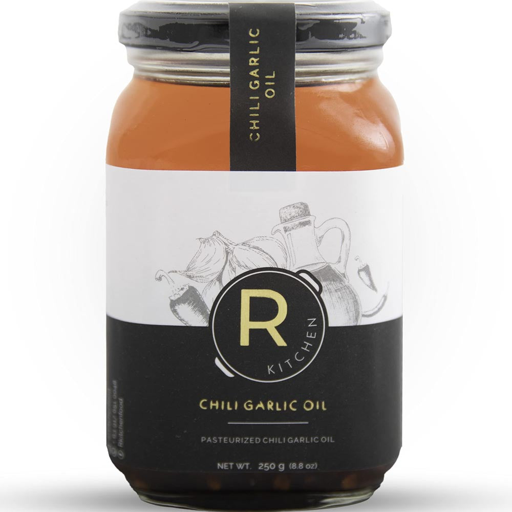 R Kitchen - Chili Garlic Oil - Pasteurized Chili Garlic Oil - 250 G ...